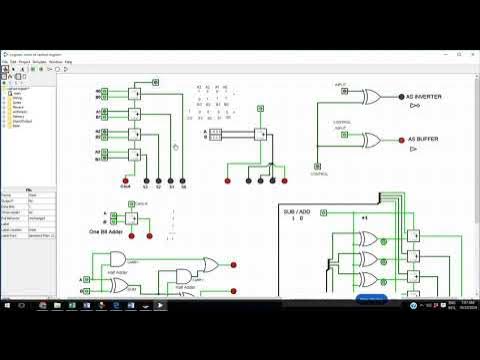 ADDER SUBTRACTOR LOGISIM OCT2024 - YouTube