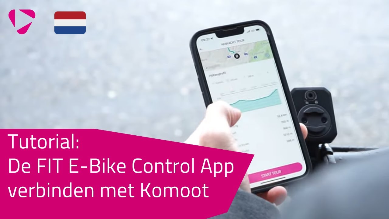 Tutorial: De FIT E-Bike Control App verbinden met Komoot - YouTube