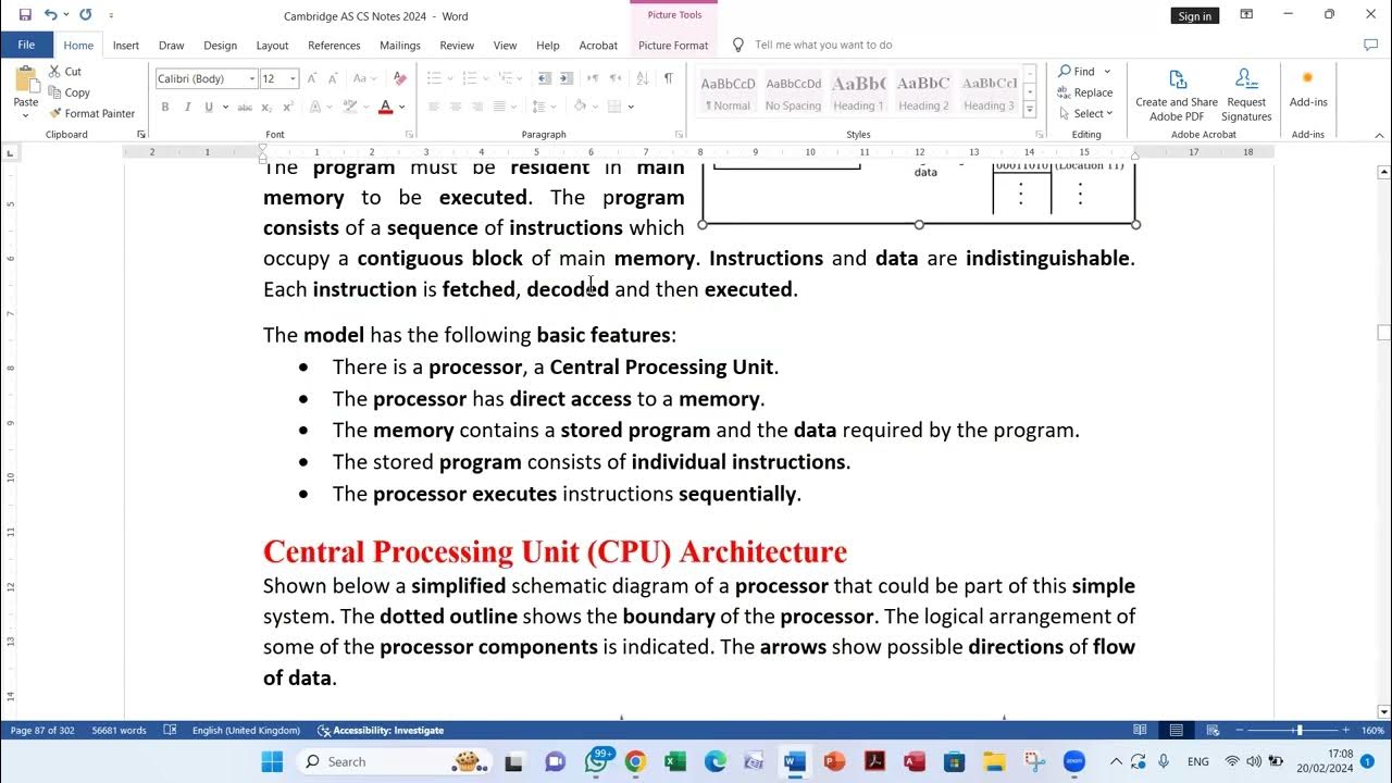 Cambridge AS Computer Science in English Chapter 4 Processor Fundamentals Part 1 Von Neumann ...