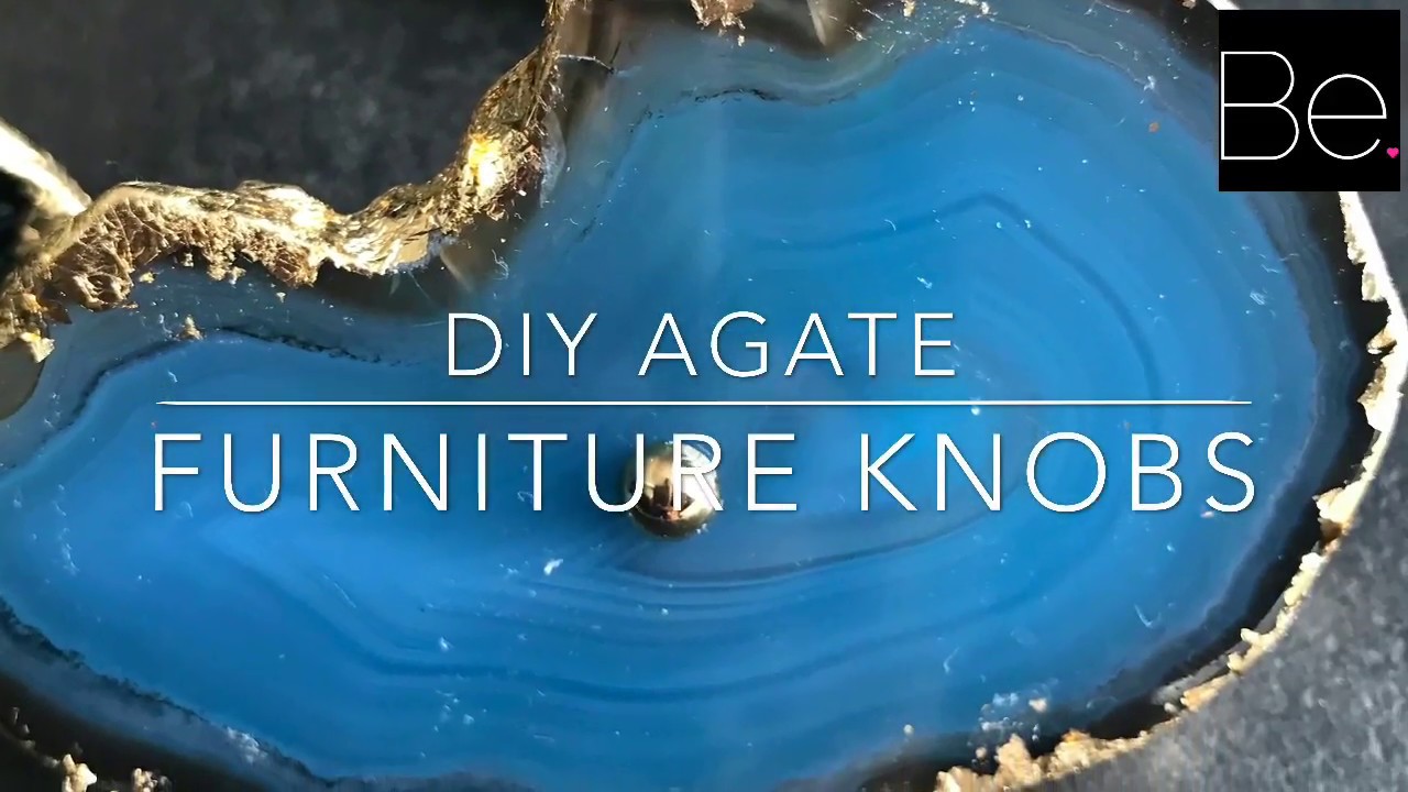 DIY Agate Drawer Pulls / knobs - YouTube