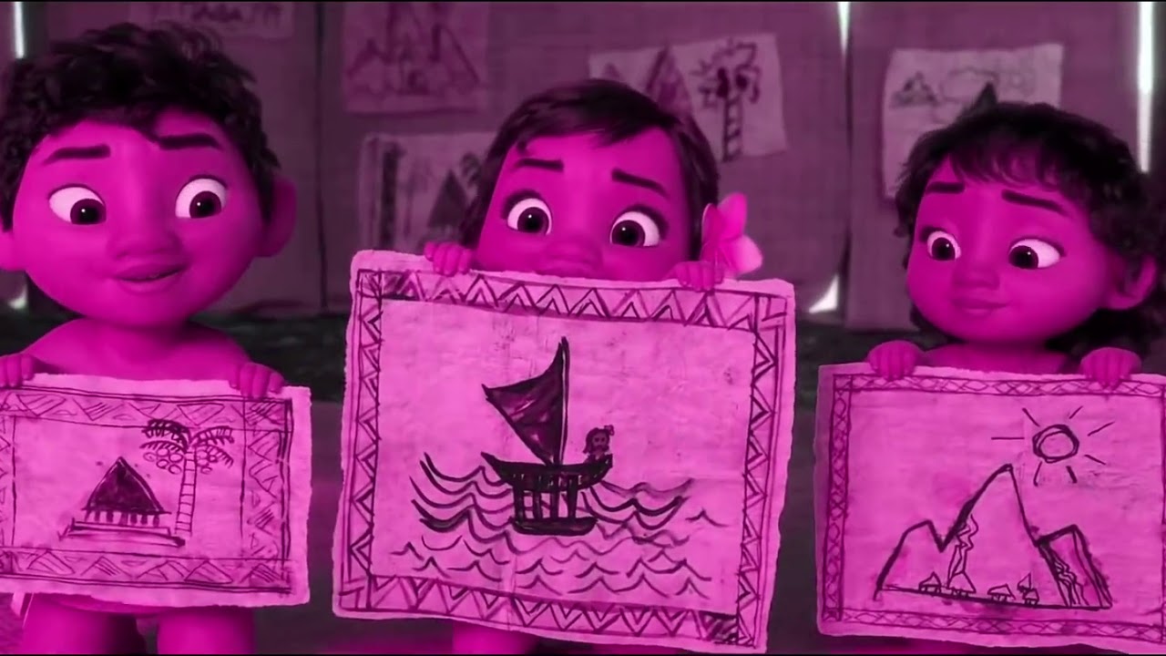 Learn Colors With MOANA Movie MOANA & Chief Tui Songs Sina, Chief Tui ...