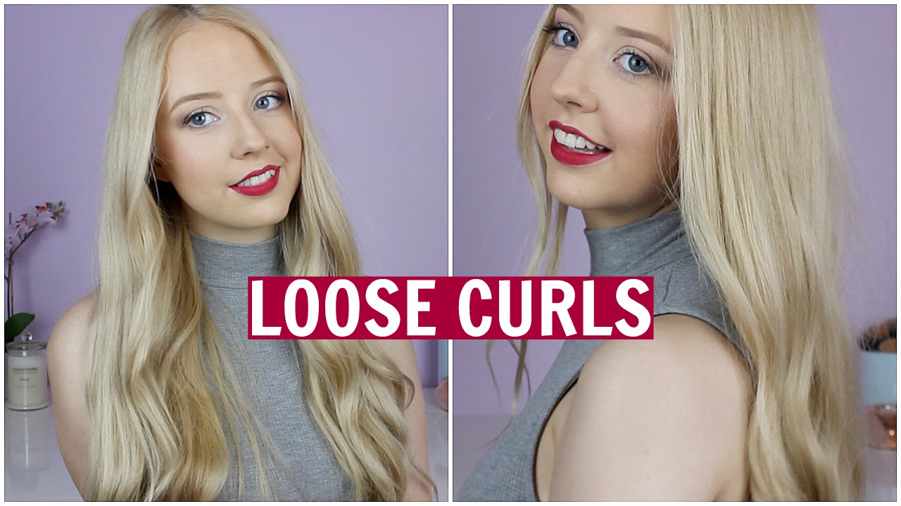 Loose Curls | Hair Tutorial - YouTube
