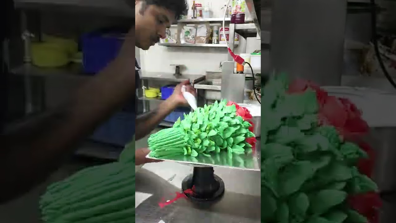 how to make flower bokke cake in pastry part -2 - YouTube