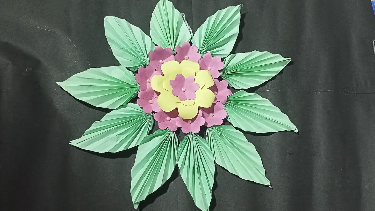 HOW TO MAKE PAPER EASY WELL DECOR // Beautiful Paper Well Decor ...