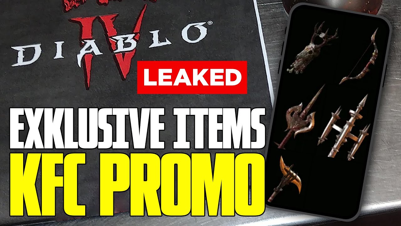 So gibt's 5 exklusive Cosmetics bei KFC-Promo zum Release von Diablo 4 ...