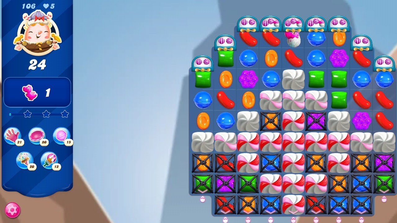 Candy Crush Saga Level 106 - YouTube