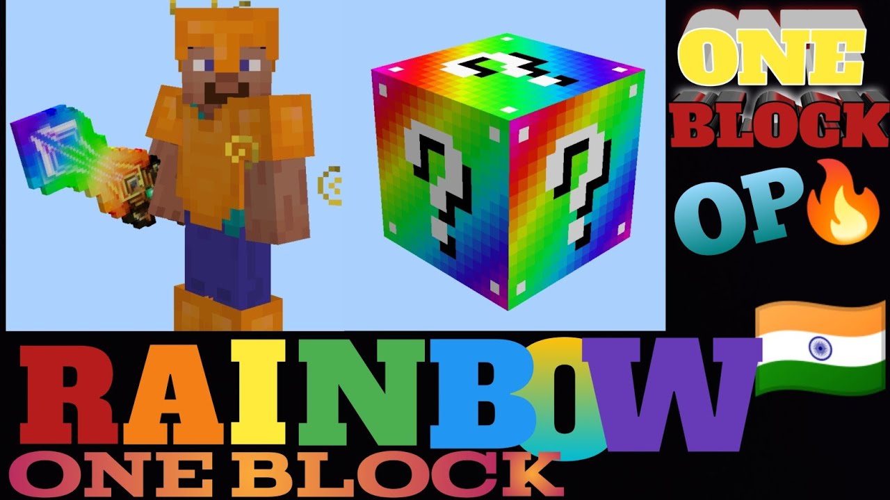 Minecraft But There Are One Block Rainbow Block 🌈 #Minecraft #Minecraft Gaming #Viral #Youtube ...