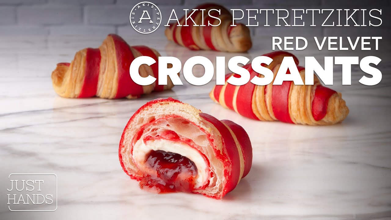 Red Velvet Croissants | Akis Petretzikis - YouTube