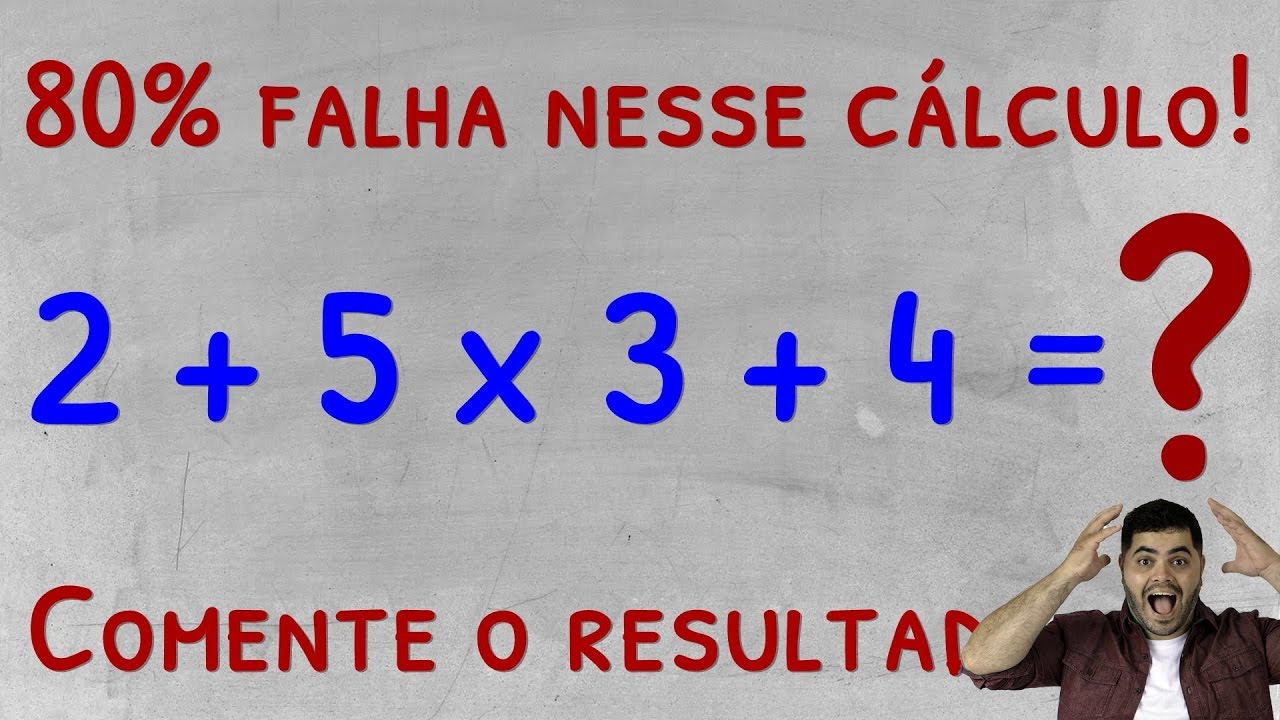POL MICA 80 Das Pessoas Erram O Valor De 2 5x3 4 Express o Num rica POL MICA 80 Das Pessoas Erram O Valor De 2 5x3 4 Express o Num rica