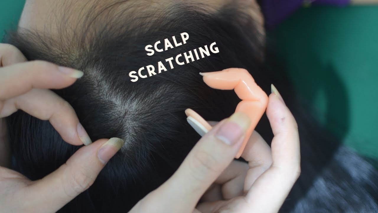 ASMR Tingly Scalp Scratch, Relaxing Hair Play Including Breathing ...