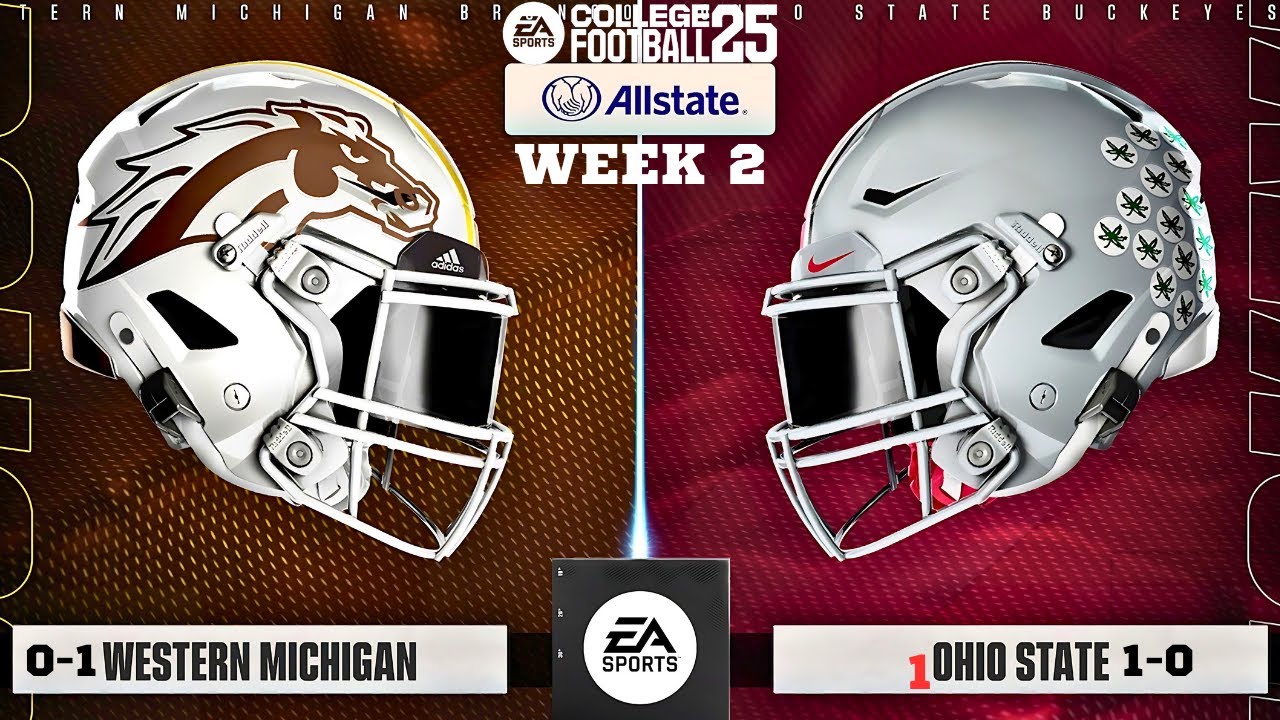 We Play the #1 Ranked OHIO STATE BUCKEYES - College Football 25 Western ...