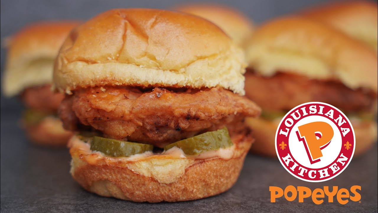 How to Make Popeyes Spicy Chicken Sliders | Popeyes Spicy Chicken ...