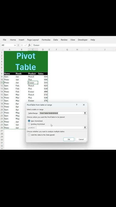 Mastering Pivot Tables in 60 Seconds! #excel #exceltips #exceltricks #exceltutorial - YouTube