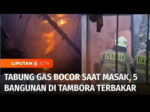 Tabung Gas Bocor Saat Digunakan Masak, Lima Bangunan di Tambora ...