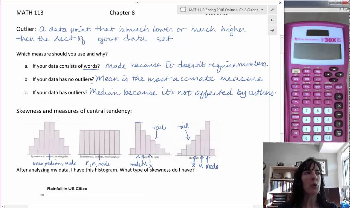 8.3a Measures of Central Tendency: Intro to Problem p26 - YouTube