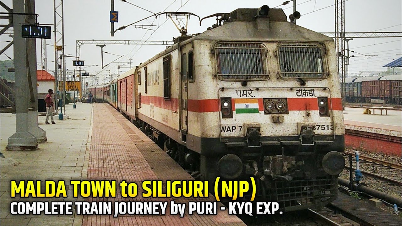 MALDA TOWN to SILIGURI (NJP): Complete TRAIN JOURNEY || Indian Railways ...