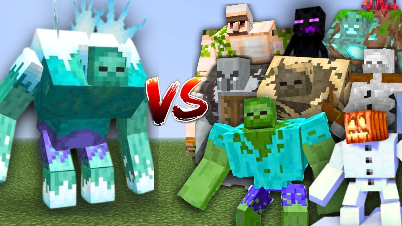 MUTANT FROZEN ZOMBIE vs ALL MUTANT MOBS in MINECRAFT MOB BATTLE - YouTube