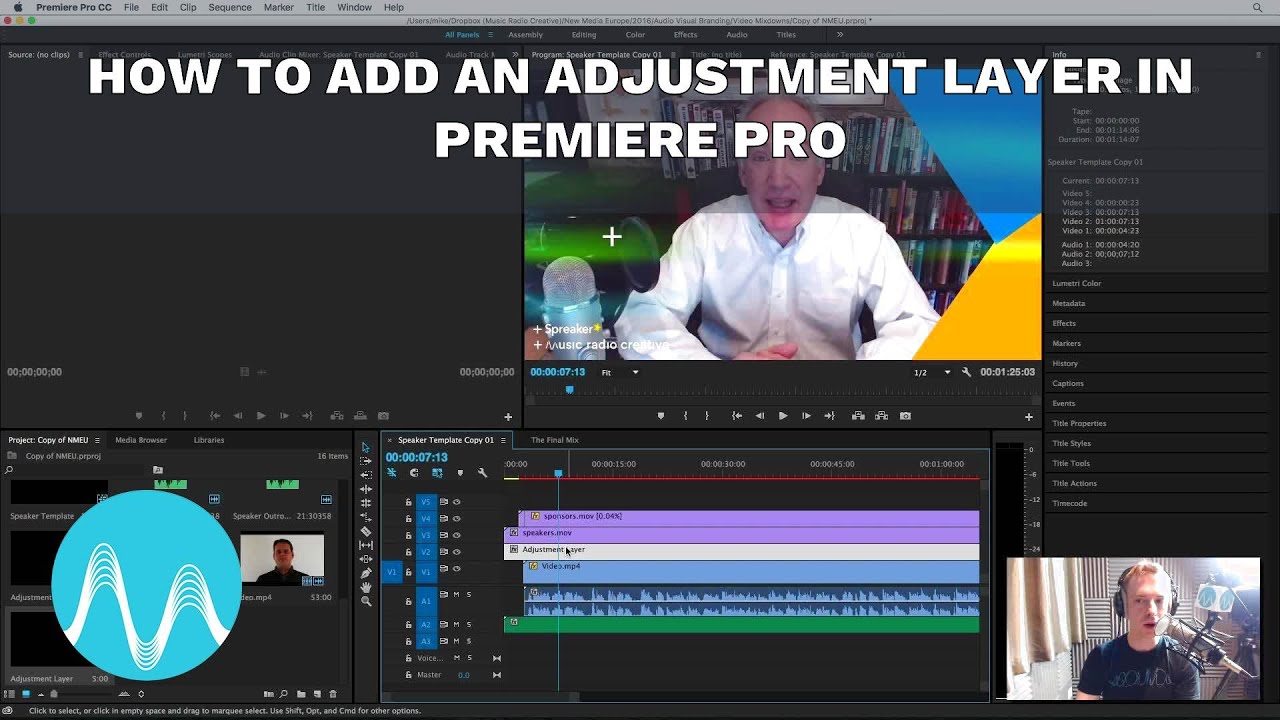How To Add An Adjustment Layer In Premiere Pro YouTube How To Add An Adjustment Layer In Premiere Pro YouTube