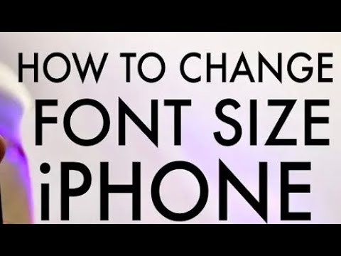 How to change font size in any iPhone | Text size ko increase or decrease kaise kare - YouTube
