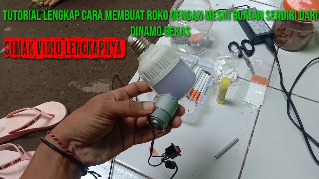 tutorial lengkap full vidio||cara membuat roko dengan mesin buatan ...