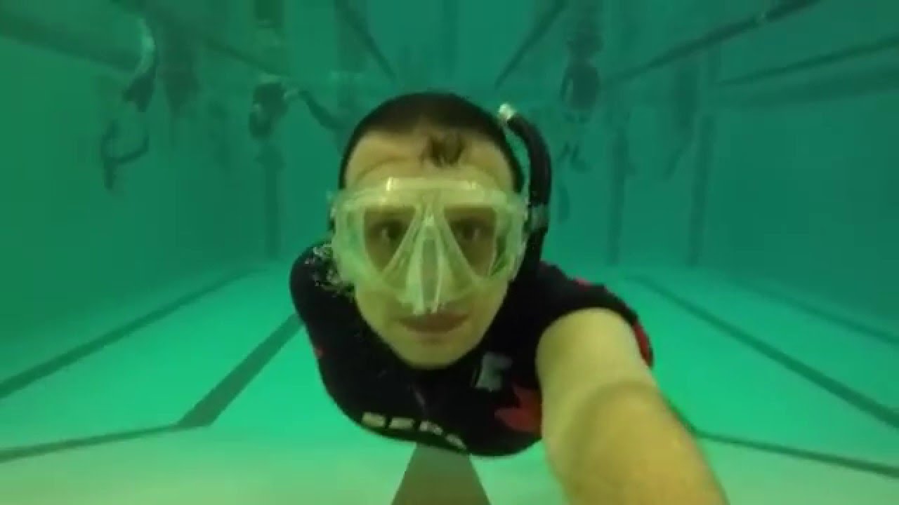 Freediving session - pool training - YouTube