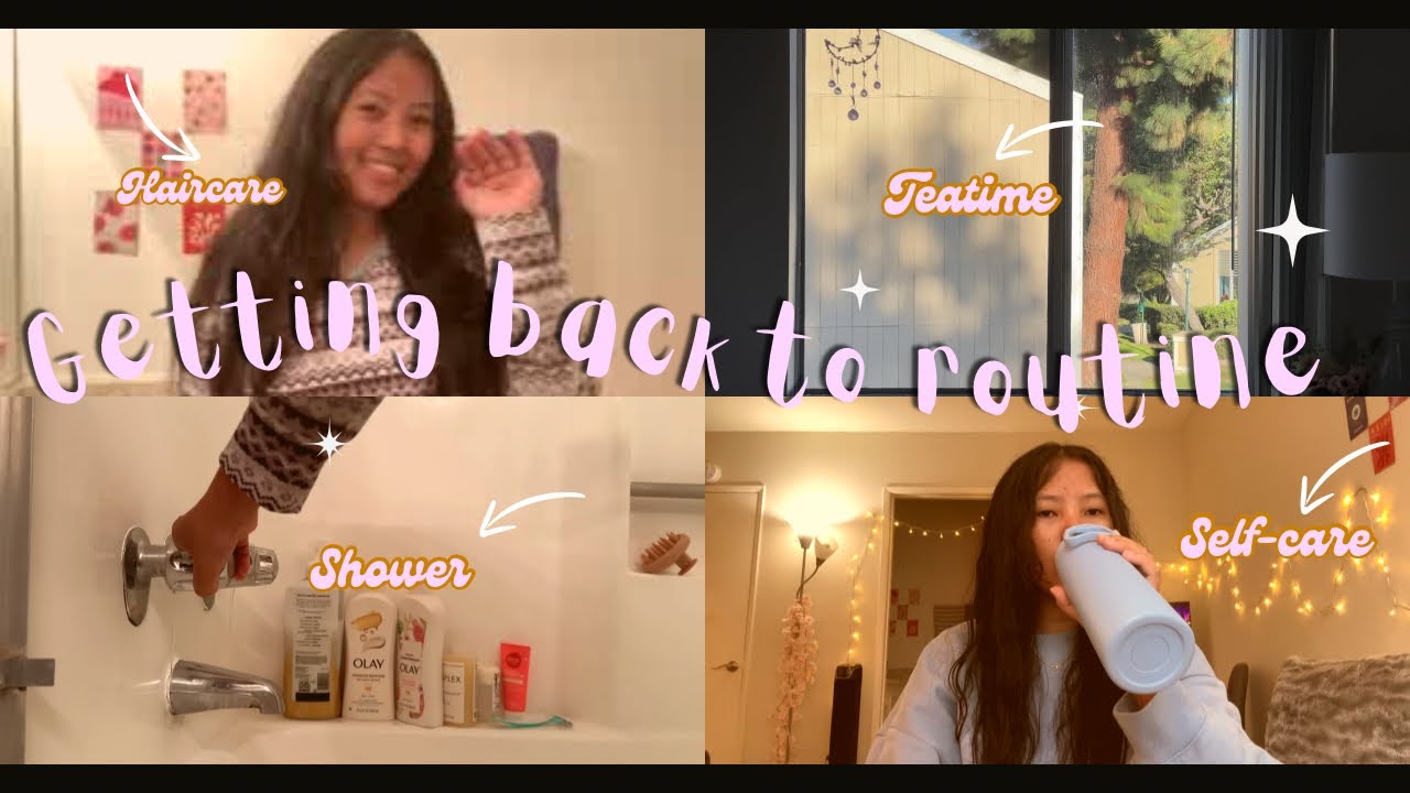 Getting Back To Routine 🧖🏻‍♀️🎀 🌿Skincare,Haircare Routine ˚ ༘⋆🛍️｡˚ Slow ...
