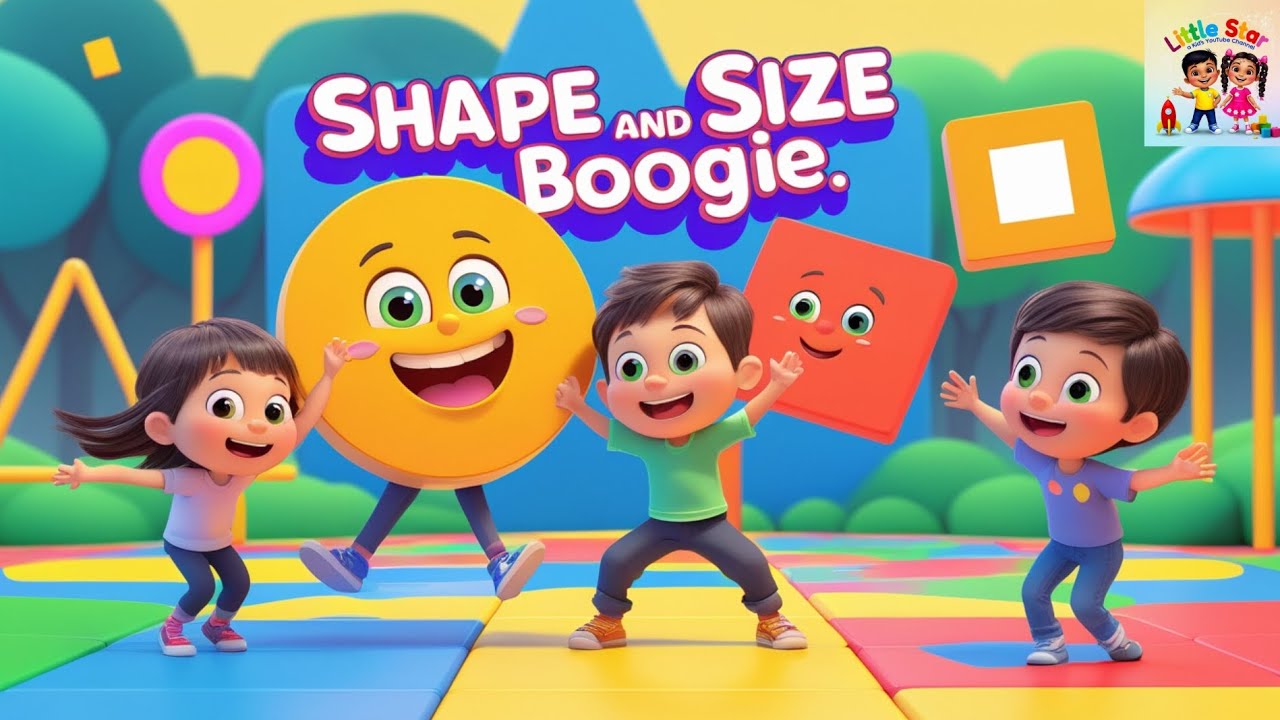 Shape and Size Boogie! | Fun Learning Dance for Kids" Nursery rhymes ...