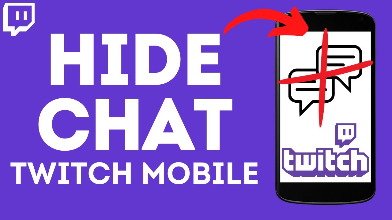 How to Hide Chat in Twitch Mobile App - iPhone & Android - YouTube