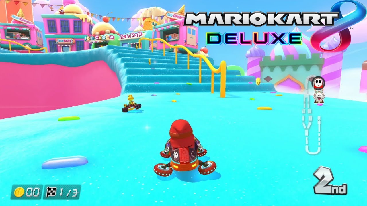 Sky High Sundae: A Sugar-Fueled Race in Mario Kart 8 - YouTube
