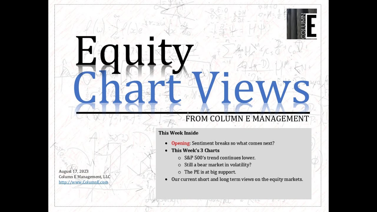Column E's Equity Chart Views Video summary for 8 18 23 - YouTube
