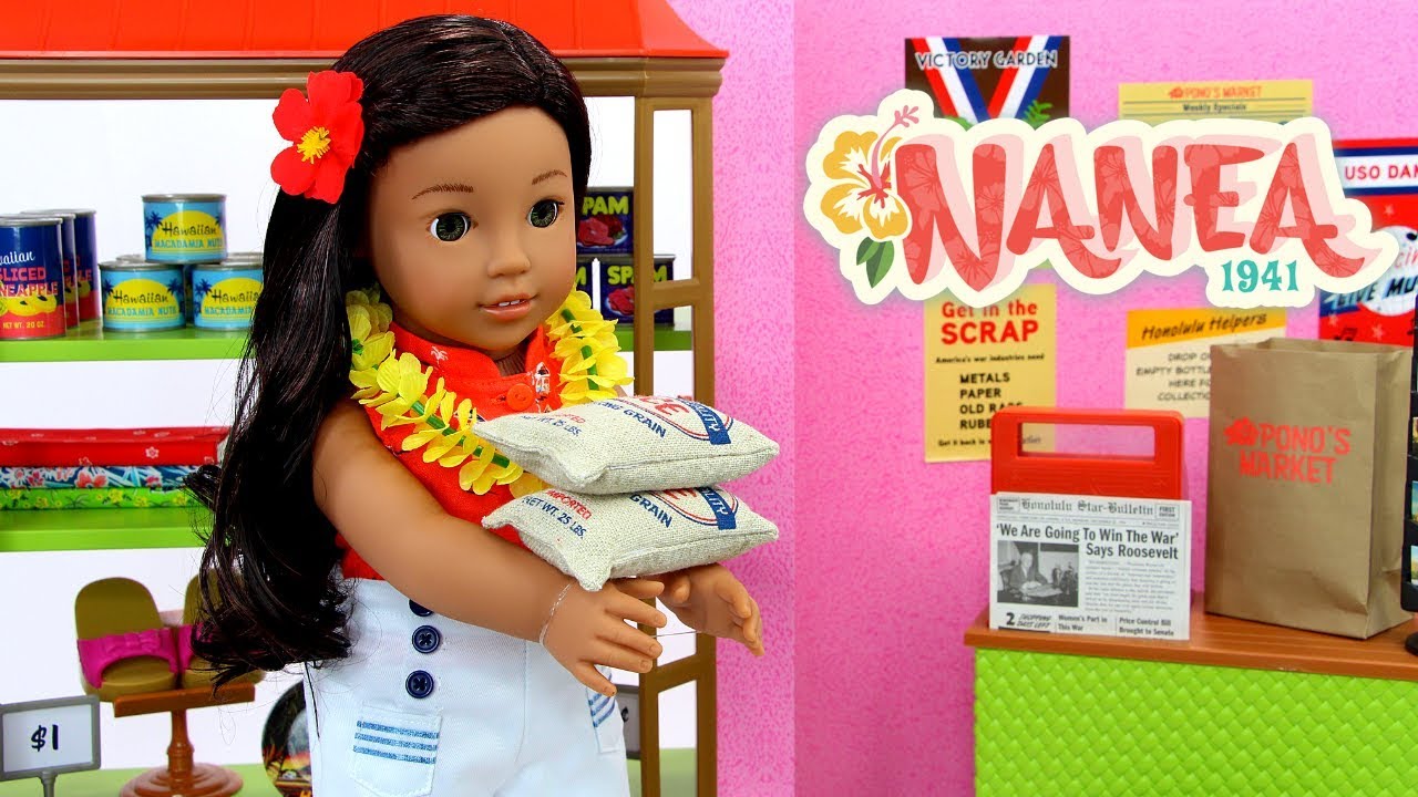 Nanea Mitchell's Family Market Playset American Girl Beforever Doll ...