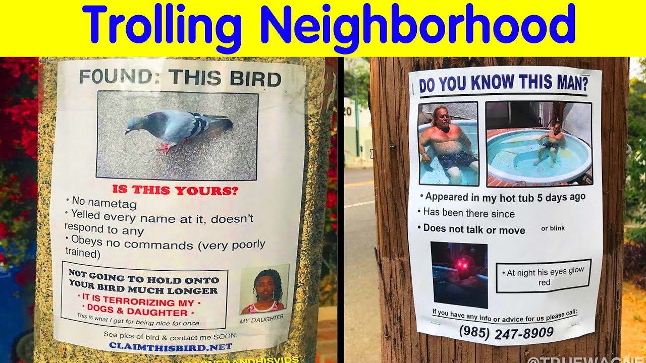 This Guy Won’t Stop Trolling His Neighborhood With Fake Posters, And ...