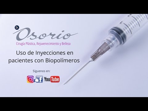 Uso de inyecciones en pacientes con biopolímeros