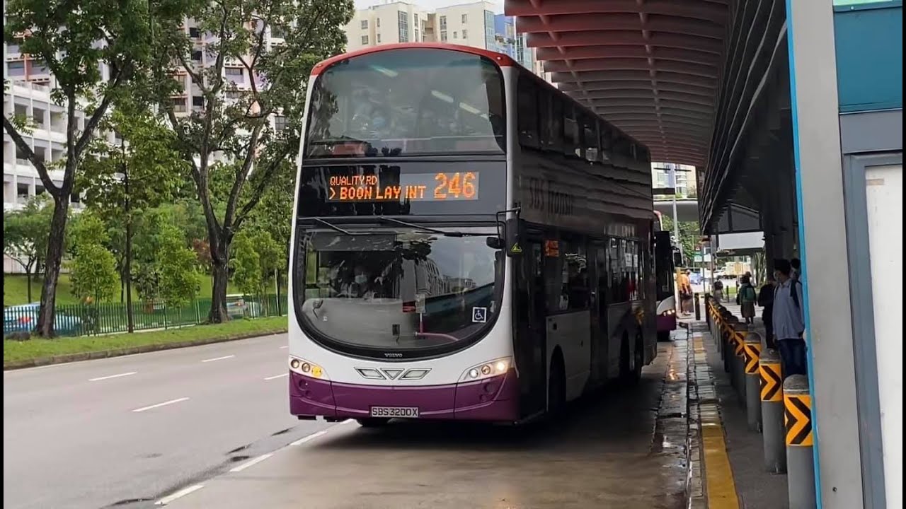 SBST Volvo B9TL WEG2 - SBS3200X on Route/Service 246 - YouTube