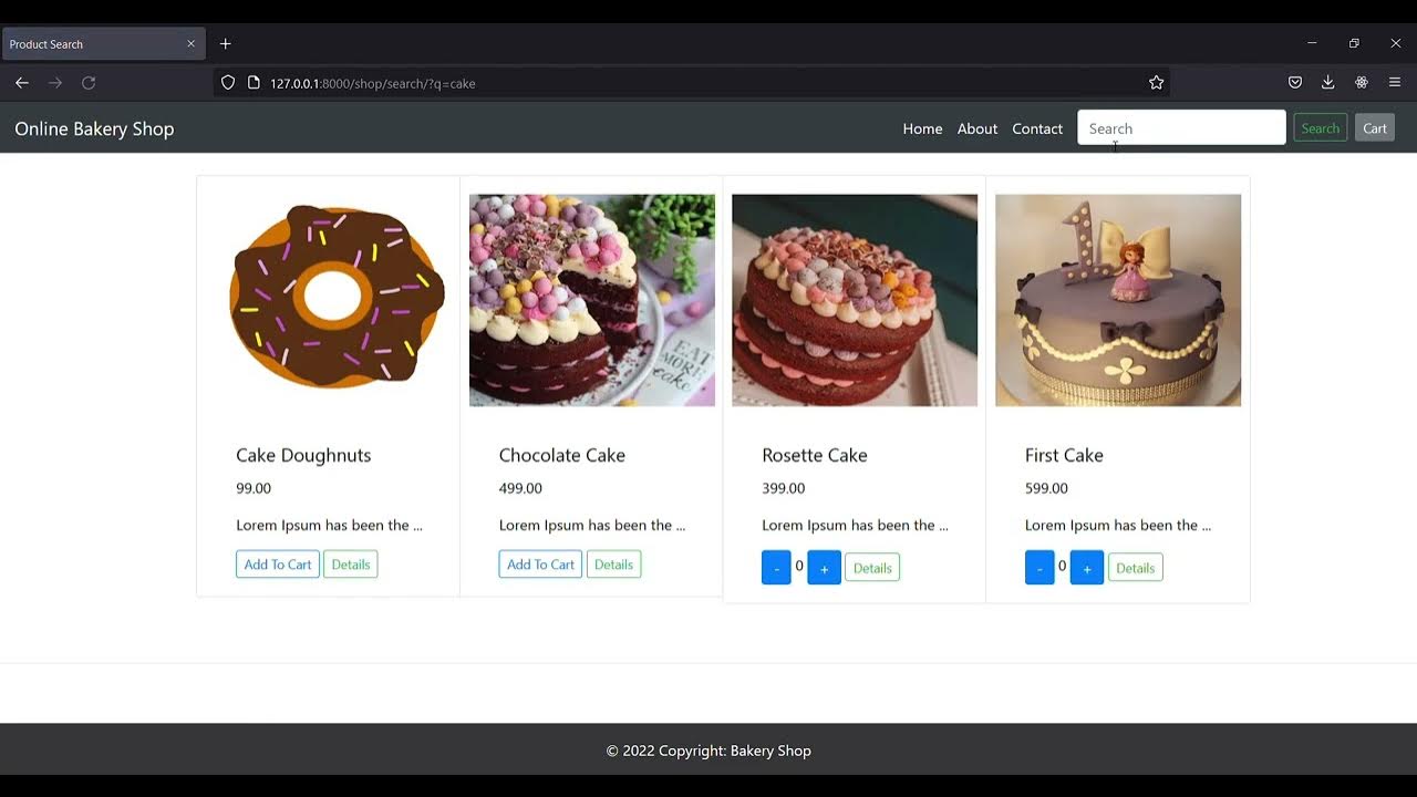 Online Bakery Shop in Python using Django - YouTube