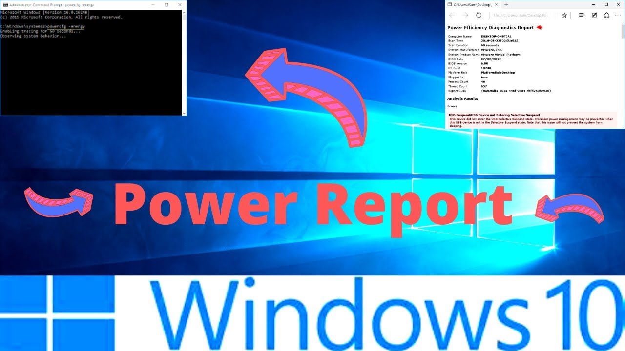 how to generate power report in WINDOWS - YouTube
