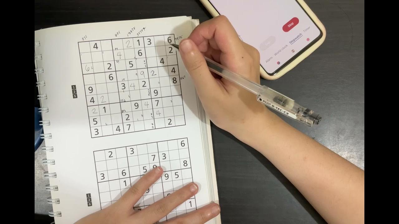 ASMR sudoku no talking - YouTube