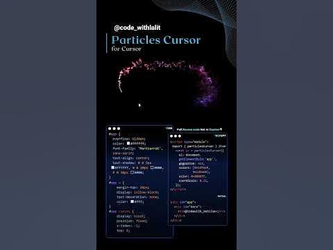 Particles Cursor for Cursor using #js #css #html 🧑‍💻 #coding #programming #2024 #javascript # ...