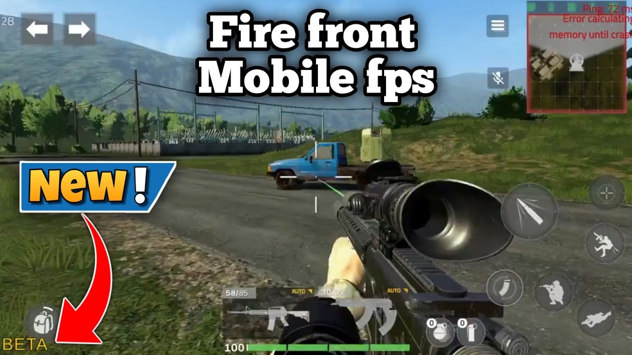 Fire front mobile gameplay new beta gun testing - YouTube