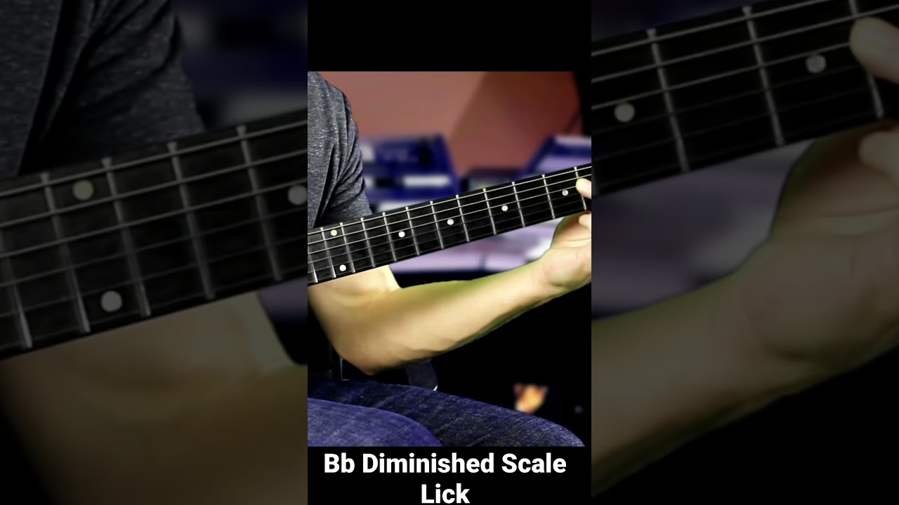 Bb Diminished Scale Lick (FAST and SLOW!) #shorts - YouTube