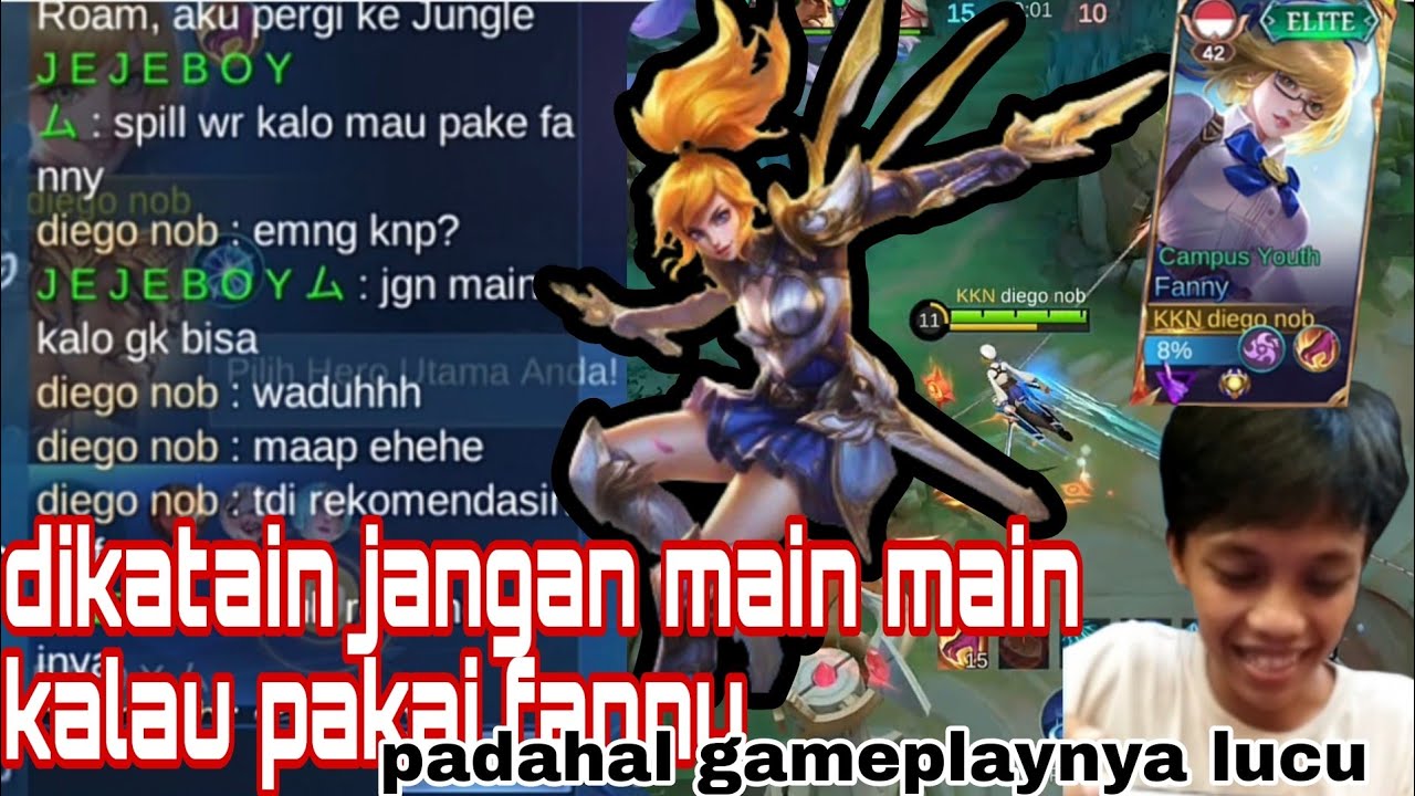 pakai fanny di rank malah dikatain jangan asal pakai | mobile legends gameplay - YouTube
