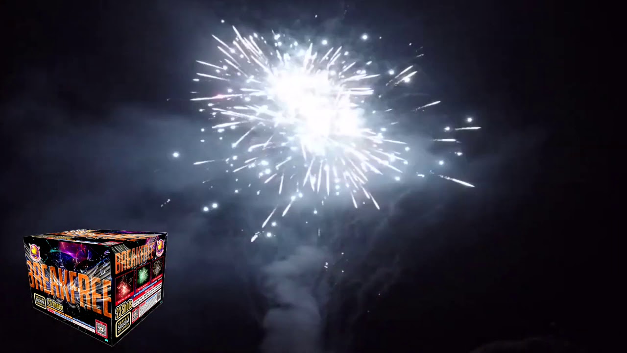 Break Free 500 gram firework - YouTube