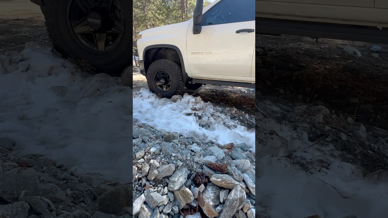 SNOW CHASING in the SILVERADO 2500hd 4x4 - YouTube