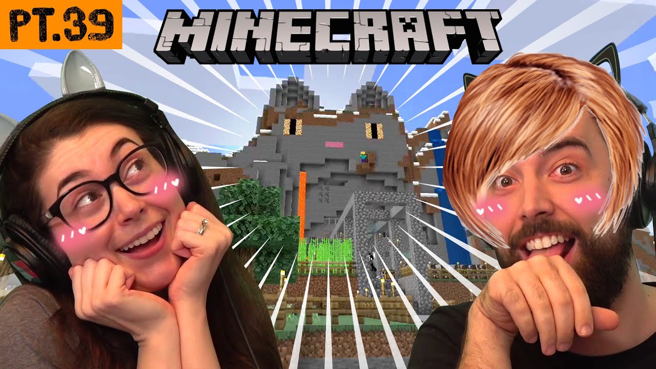 Turning our Mountain Base into a Giant CAT (Minecraft pt.39) - YouTube