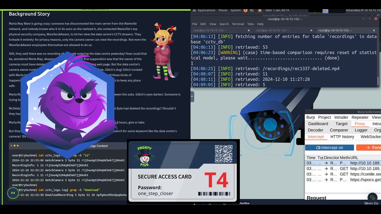 🐧 🎄🐧 L4 Keycard | T4 | T4: Krampus Festival | Advent of Cyber '24 Side Quest | TryHackMe 🐧 🎄🐧 ...