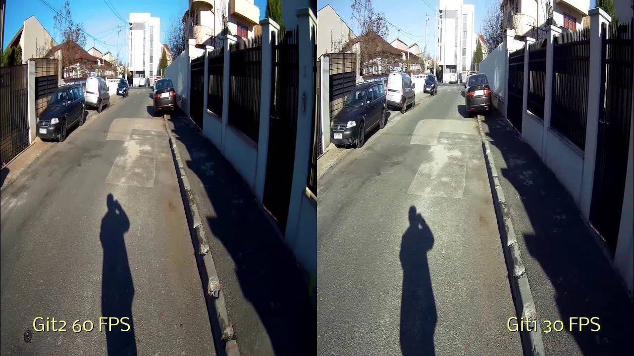 GitUp Git2 60 FPS Gyro vs. Git1 30 FPS - YouTube