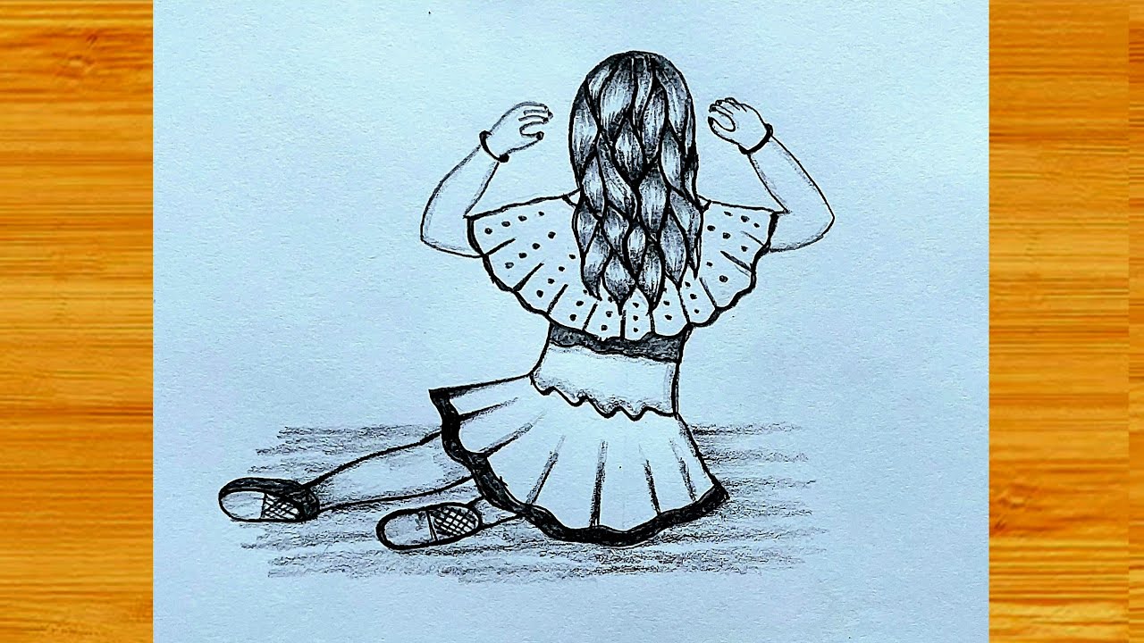 Girl drawing for beginners/ How to draw a girl easy step by step / how ...