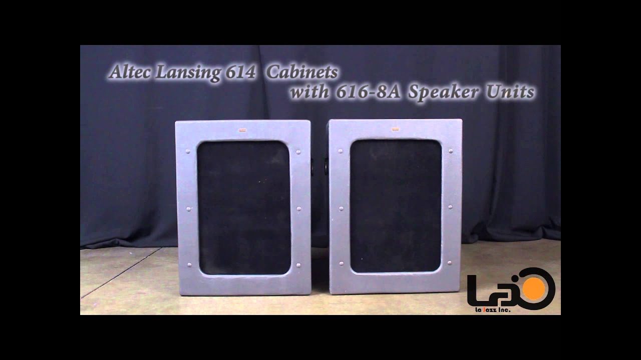 Altec Lansing 614 Cabinets with 616-8A Speaker Units - YouTube