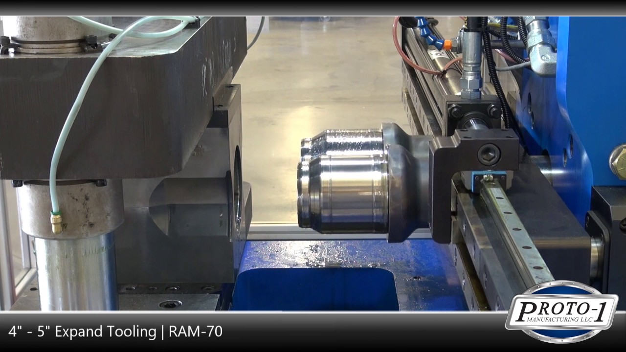 RAM-70 Tube End Forming Machine | 4"-5" Inch Expand Tooling - YouTube
