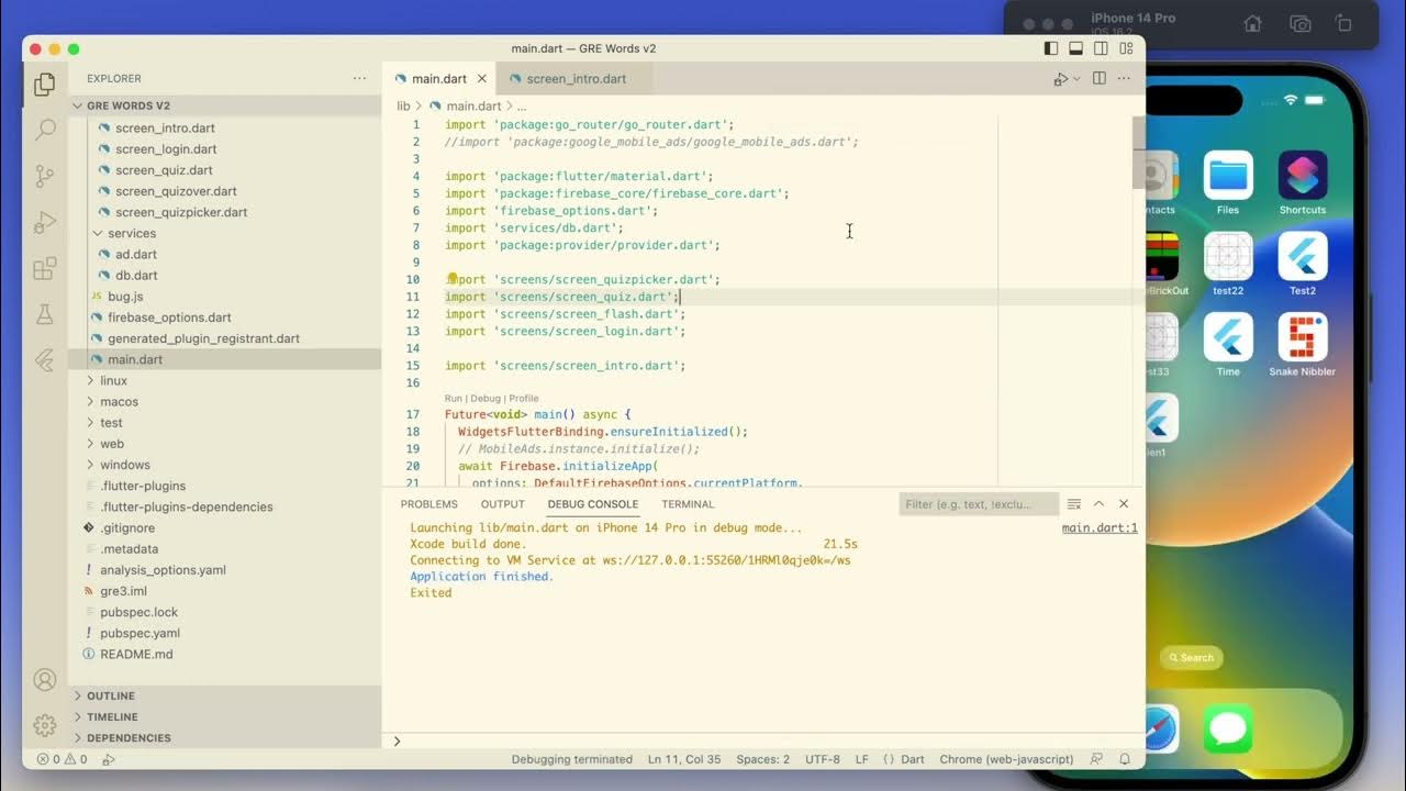 Flutter with Firebase on M2 MacBook Air (8GB) - using CocoaPods - YouTube
